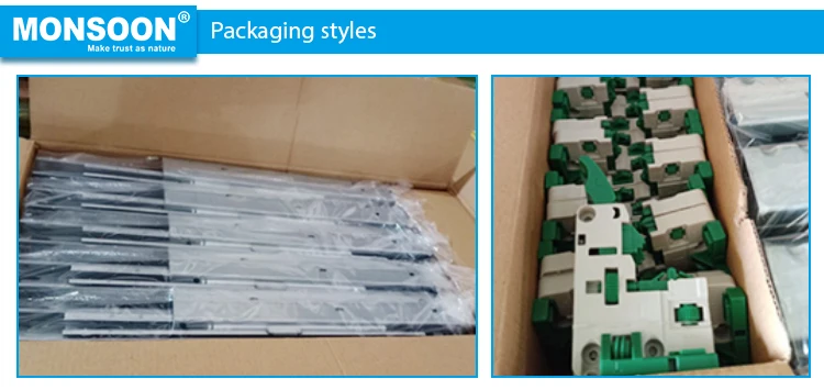 Damping Buffer Slideway Adjustable Triple Fold Zinc Plated Push Open ...