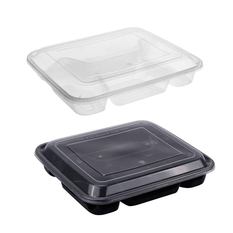 Lunchable Container 4 Compartments Food Storage Meal Prep Container ...