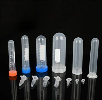 Laboratory Custom Plastic Test Tube Conical Bottom Graduated Disposable ...
