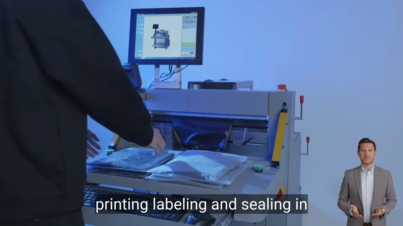 Hprt Tabletop Automatic Bagger Machine Express Bag Logistics Packing ...