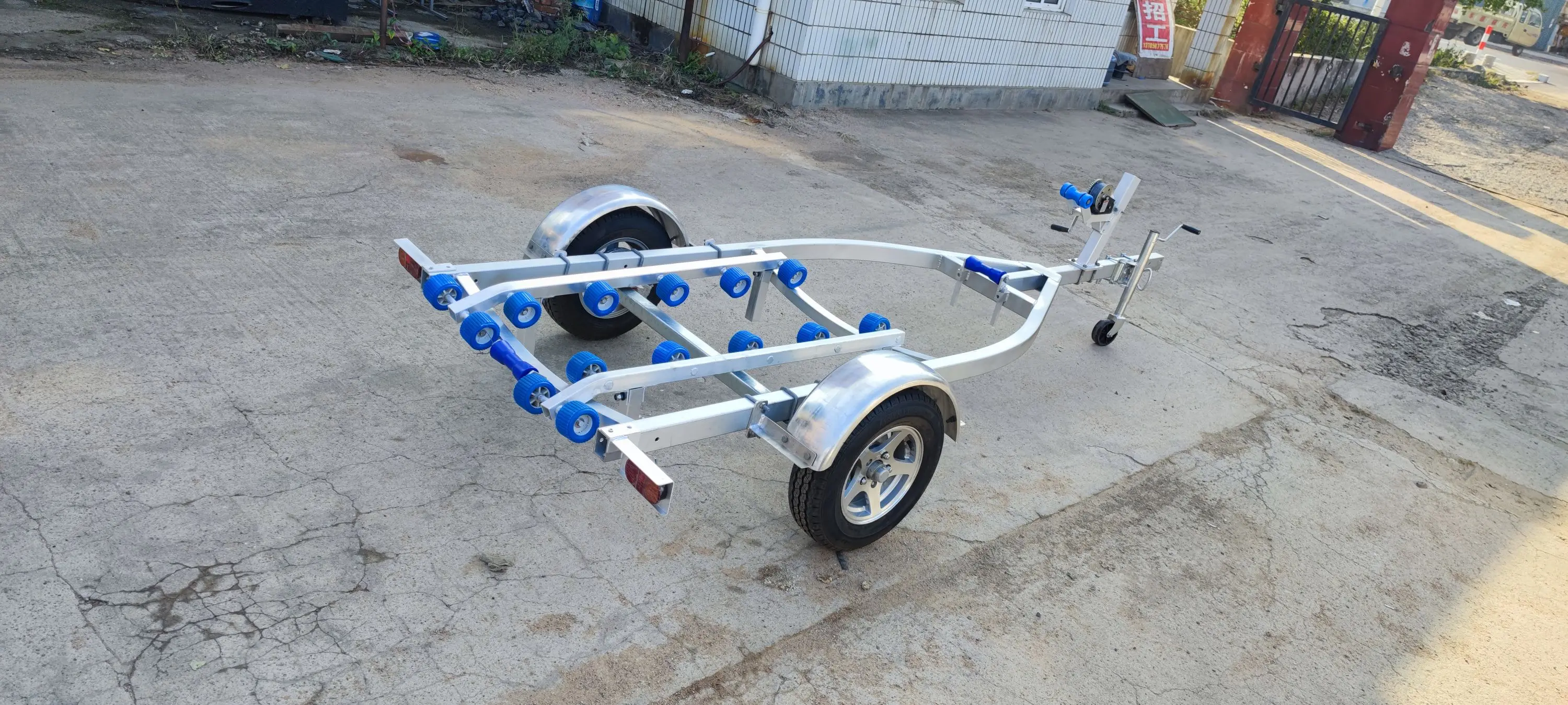 Singe Axle Aluminum Jet Ski Trailer(capacity 400kgs) - Buy Aluminum Jet ...