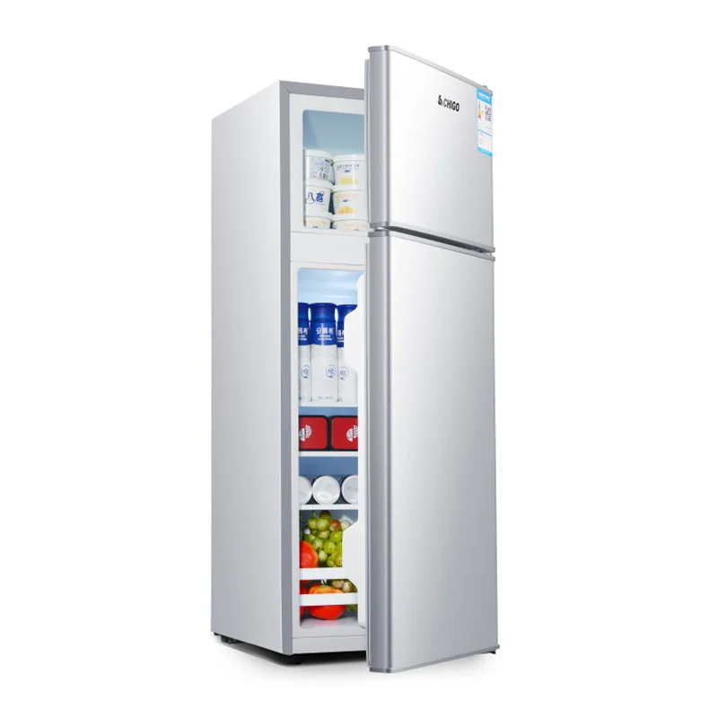 128L Mini Double-Door Refrigerator - Smart & Efficient