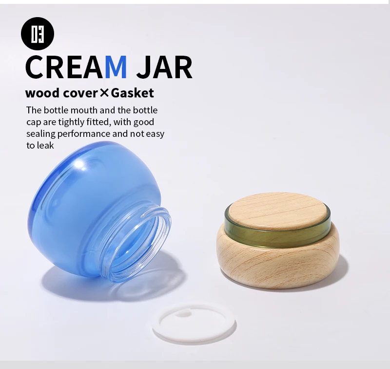 Wholesale Hot Style 30 g 50 g Cosmetic Face Cream Glass Jar Round with ...