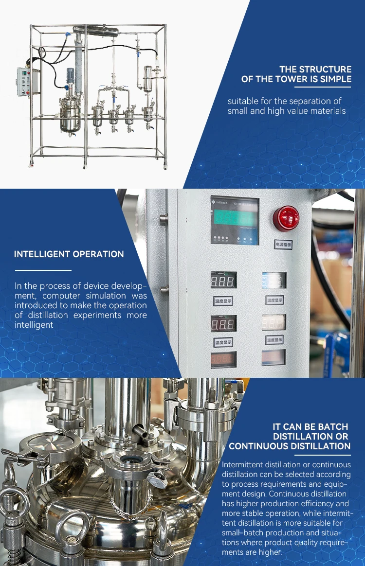 Industrial Distillation Column Fractional Distillation Unit Stainless ...