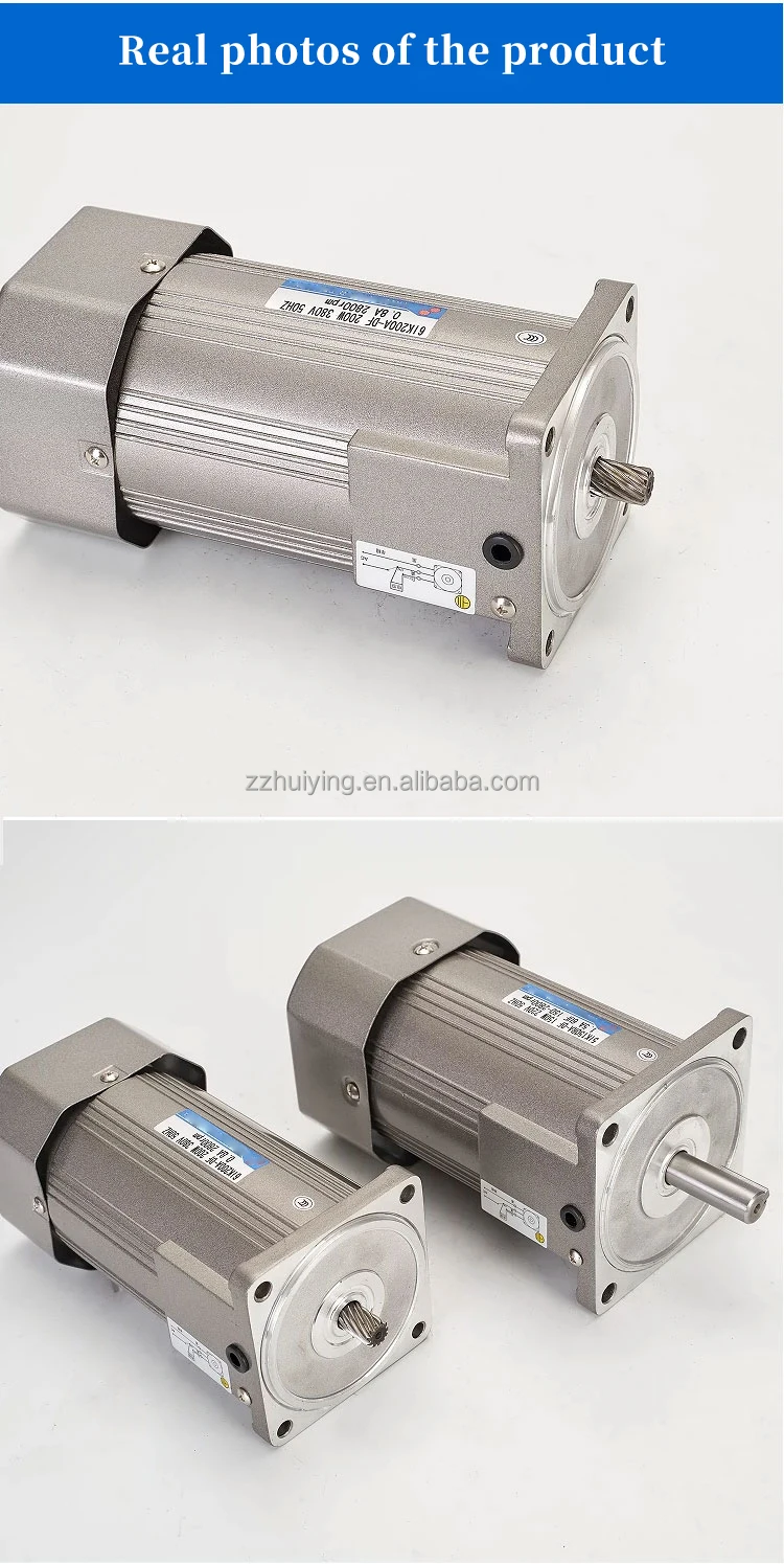 AC Induction Gear Motor 3 Phase 220V/380V 6IK180GU-YF for Efficient ...
