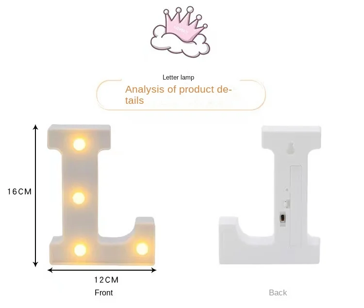 Cross-border Spot Led English Alphabet Lights Digital Wholesale ...