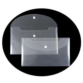 Clear Plastic Wallet Bag A5 A4 Size Clear Plastic Document File ...