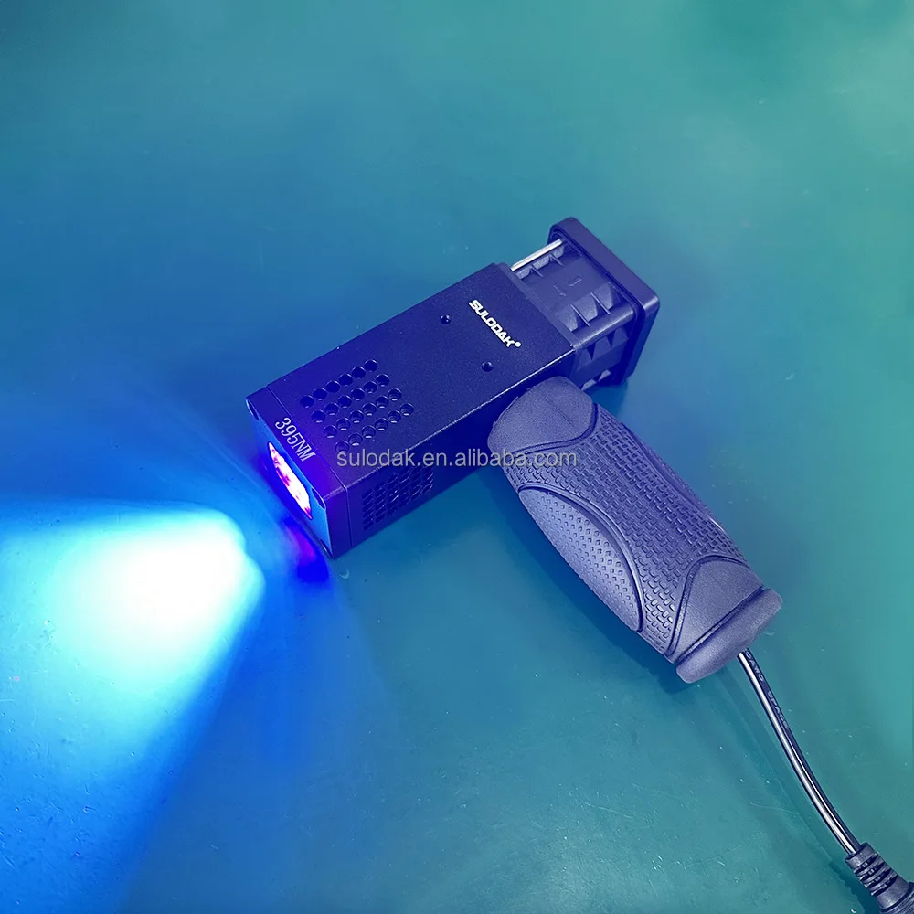 Portable 395nm & 365nm UV LED Curing Lamp for Car Paint Repair & Glue ...