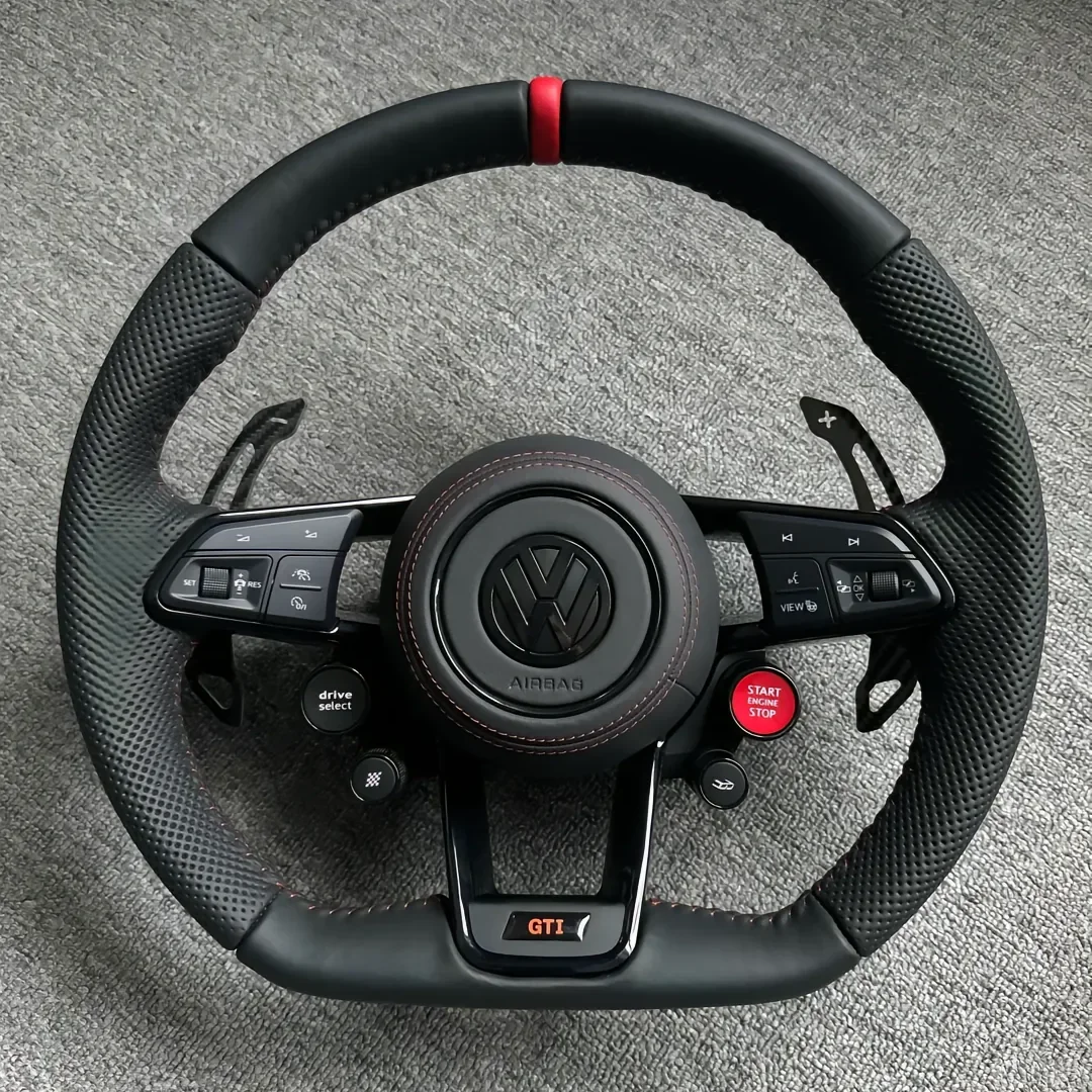 UNISUN Carbon Fiber Steering Wheel for VW Golf MK8 GTI