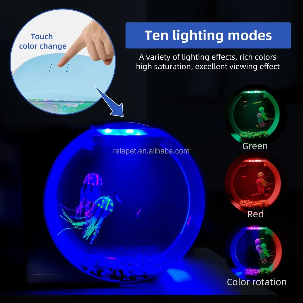 Electric Fantasy Jellyfish Lava Lamp - Color Changing Light Effects