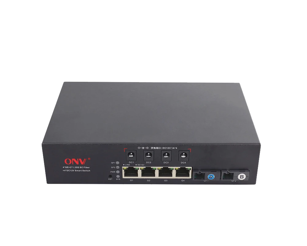 Odm Customized Dc Power Supply 6-port Full Gigabit E Managed Ring ...