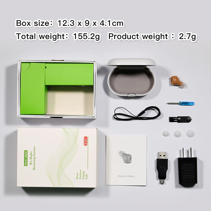 Cheap Mini Cic Hearing Aids Rechargeable Invisible Ear Hearing Aid For ...