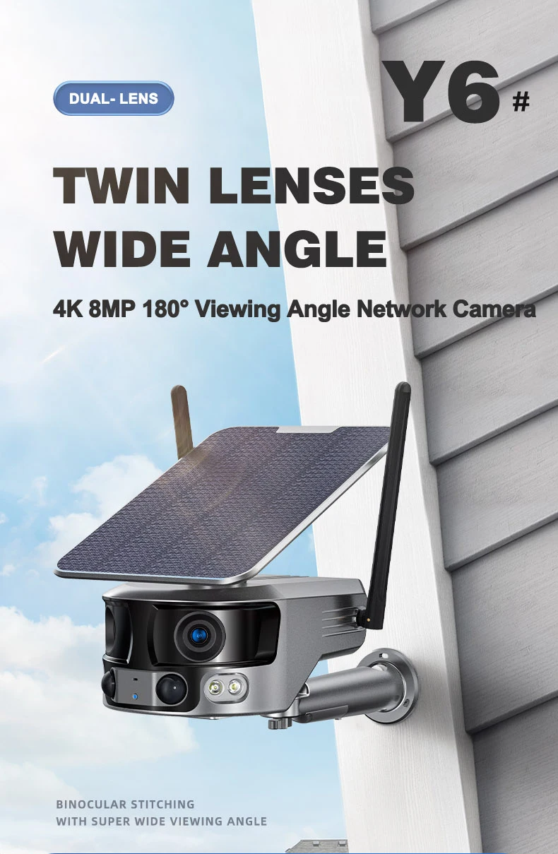 4g Sim Card Solar Camera Dual Lens Ptz 8.0mp Zoom Cctv Outdoor Security ...