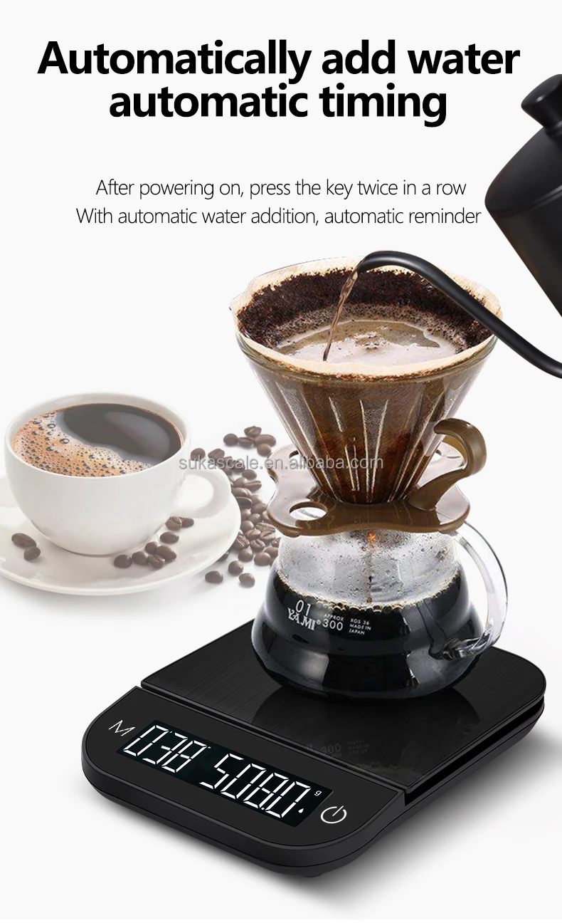 Factory Wholesale Household 3kg/0.1g Coffee Scale With Timer Digital ...