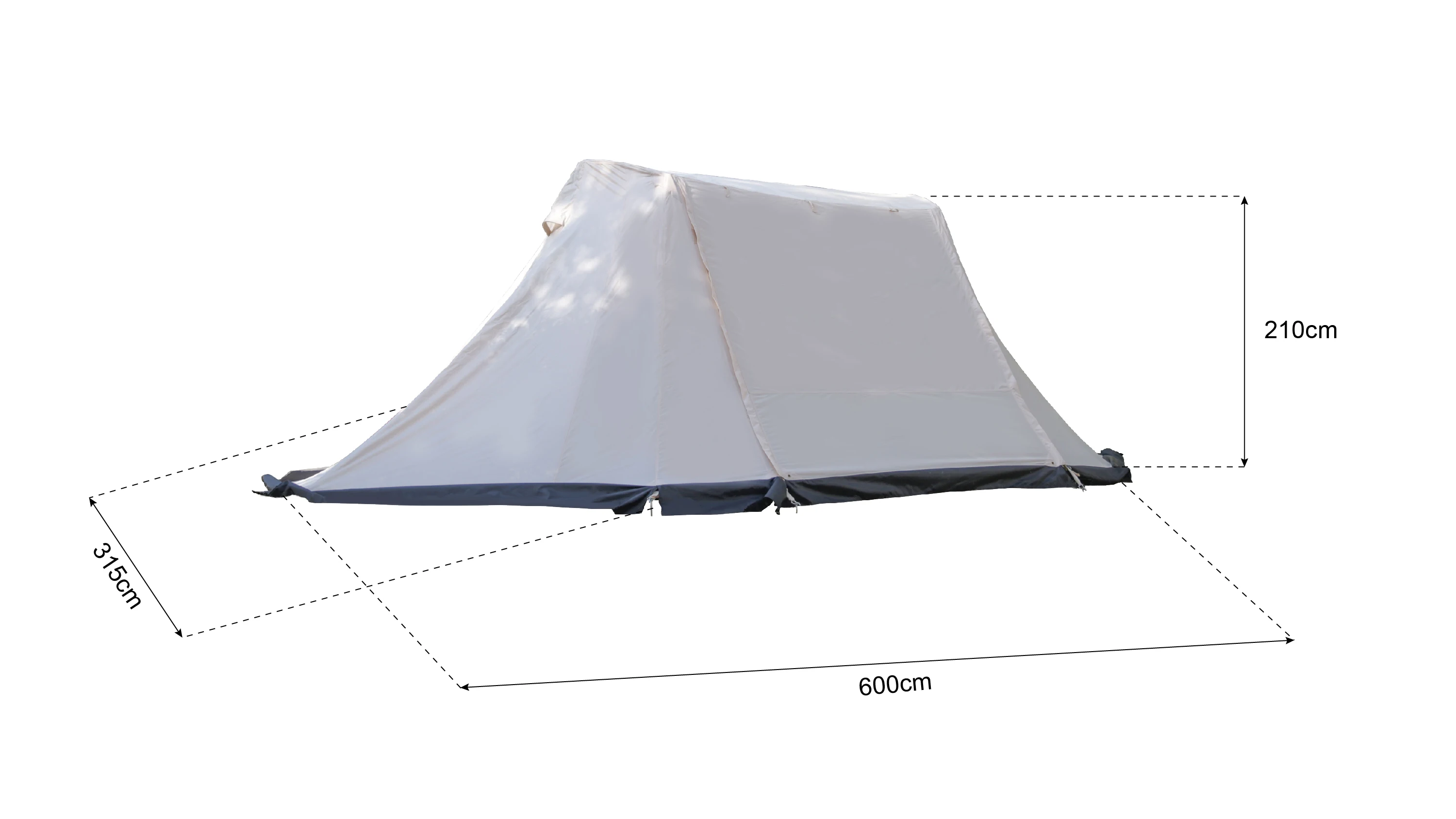2022 Glamping White Outdoor Big Camping Tent Family Camping Cabin Tent ...