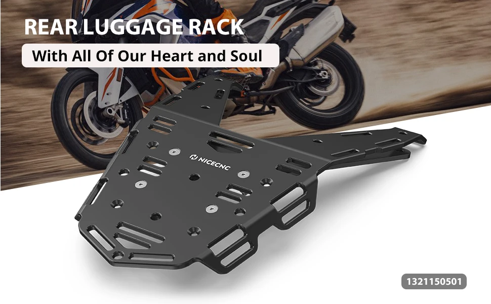 Nicecnc Aluminum Motorcycle Rear Luggage Rack Cargo Rack For Ktm 690 ...