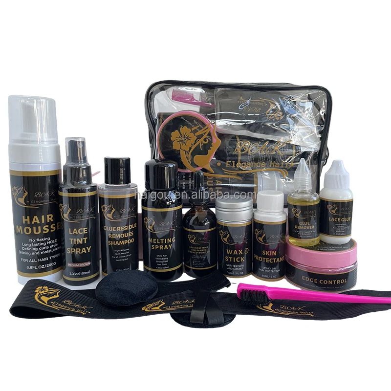 Custom Wig Install Boxes Private Label Lace Wig Kit Packaging ...