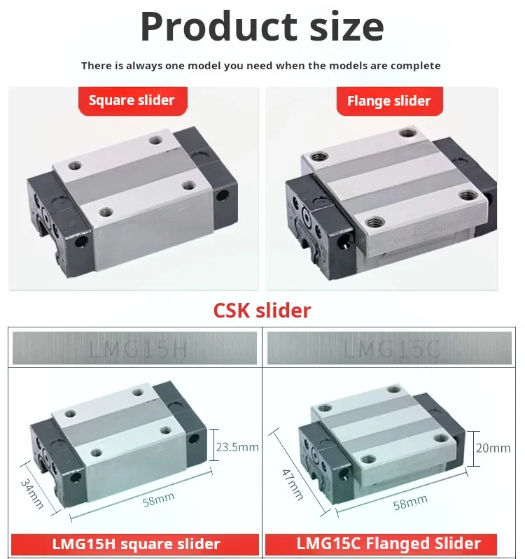 Csk Linear Guide Slider Linear Motion Slider Cnc Machine Tool ...