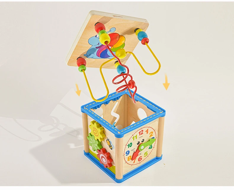 Montessori Around Bead Maze Shape Cartoon Clock Learning Educational ...