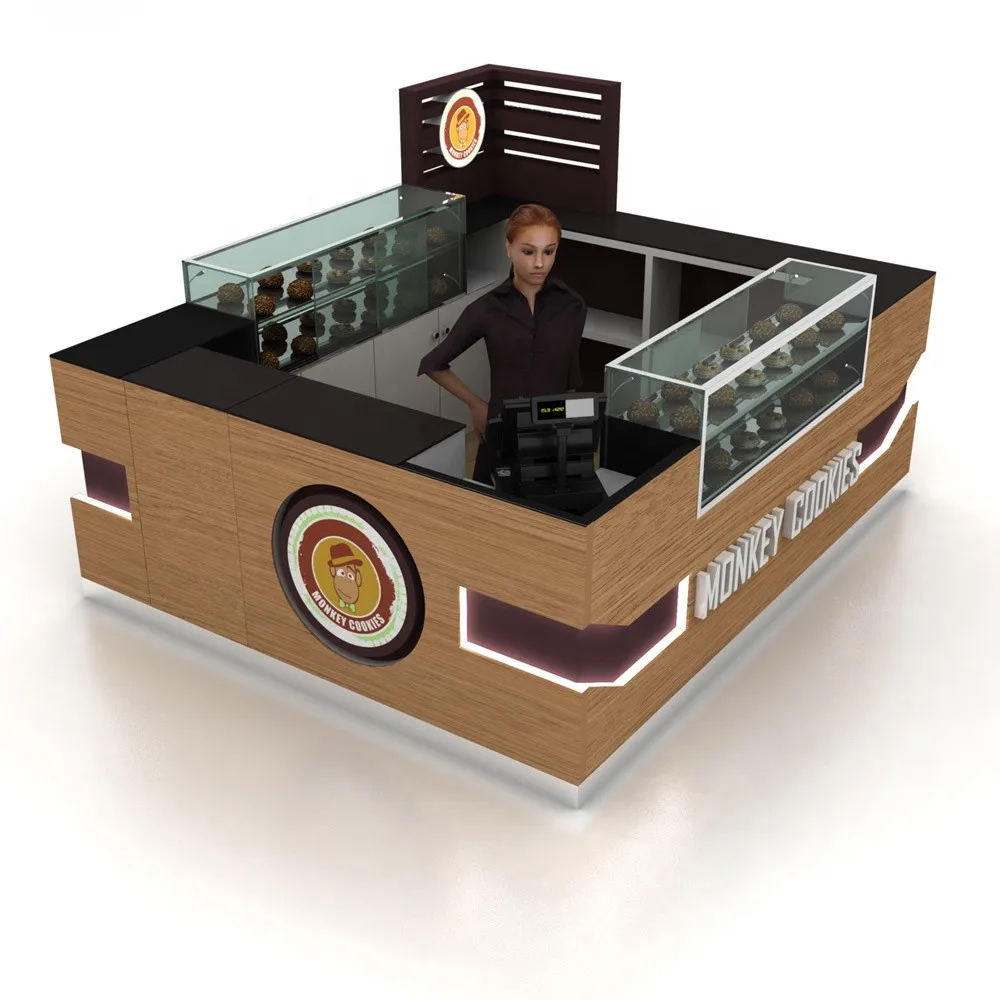 Beautiful Pink Fast Food Kiosk Attractive Cupcake Kiosk Delicate Food ...