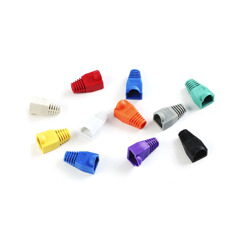 Multiple Colour CAT5E CAT6 RJ45 Ethernet Network Cable Strain Relief ...