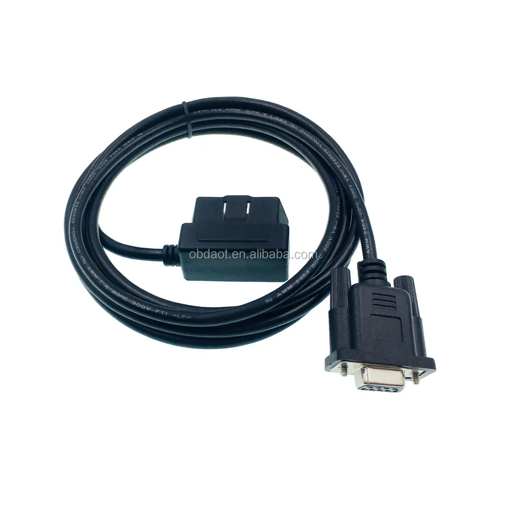 AOTAI RS232 Serial VGA DB9 Male to OBD2 M/F Adapter Cable
