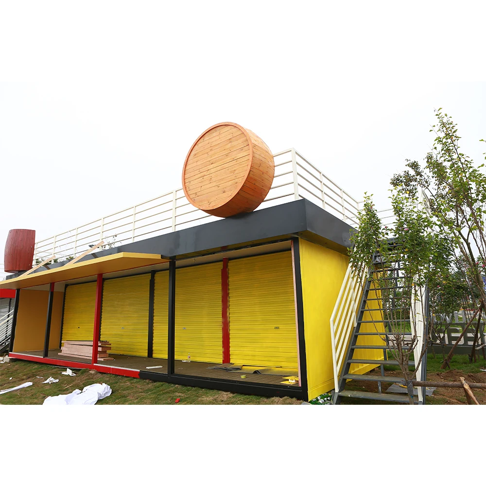 40ft Prefab Shipping Container Coffee Shops Fast Food Container Cafe ...