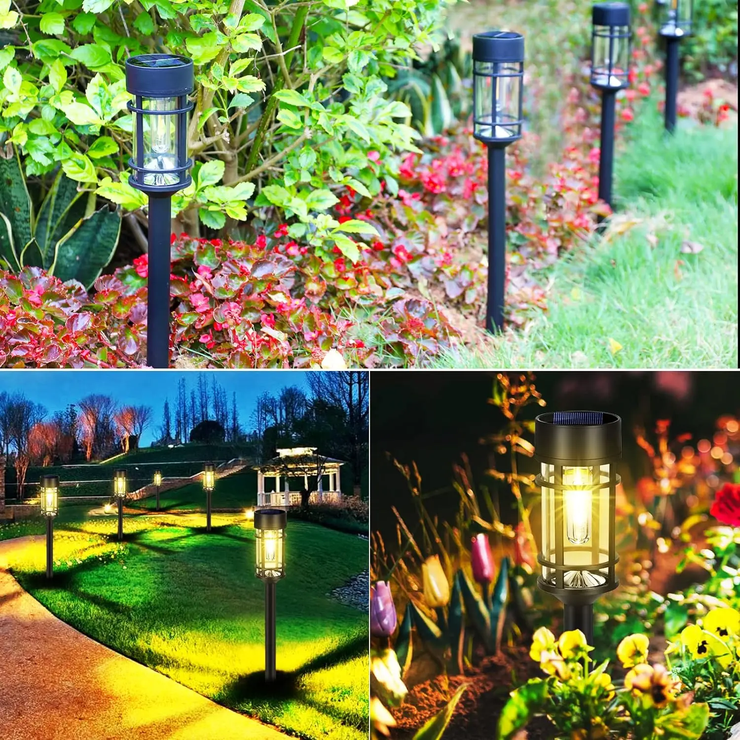 Garden Pathway Lights Outdoor Decorate Solar Garden Lamp Waterproof Led ...