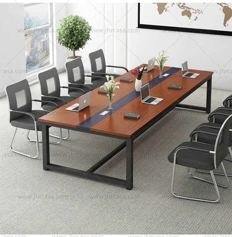 Modern Simple Design Conference Table Office Furniture Metal Frame 6/8 ...