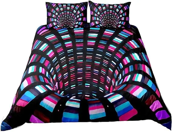 Factory Wholesale 3d Vortex 3-piece Duvet Cover Set Hotel Bedding Sets ...