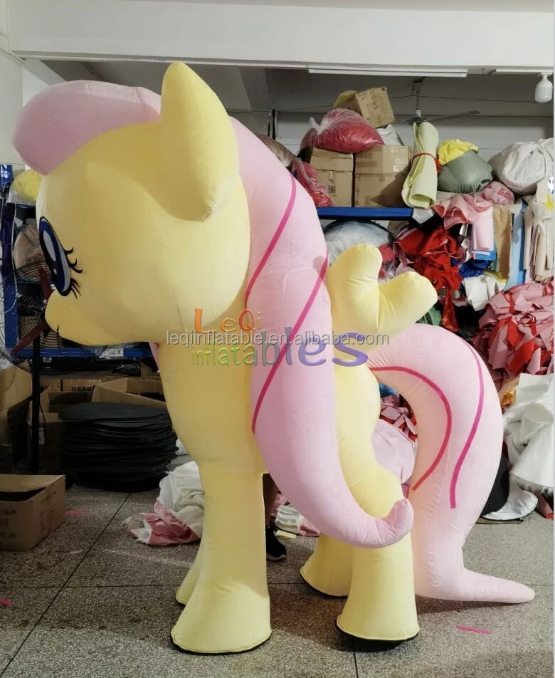 Inflatable Little Pony Mascot Costume for Adults - Fun & Plush