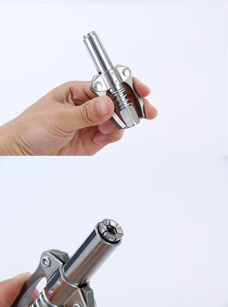 Quick Release Spring Loaded Grease Gun Coupler - 10000psi