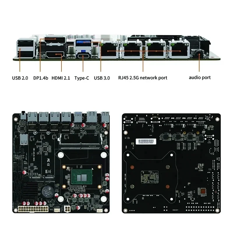Alibaba.com: ASRock IMB-1235 6-Bay Mini ITX NAS Motherboard with 4x 2.5G LAN, 2*NVMe, 6*SATA ...