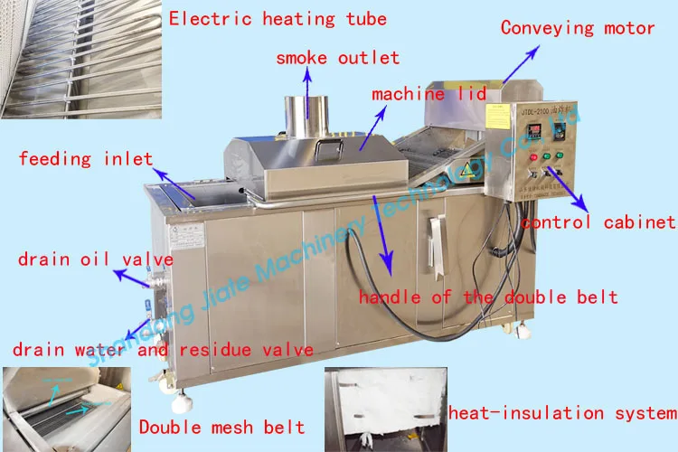 High Productivity Potato Chips Fryer Machine - Jiate Machinery