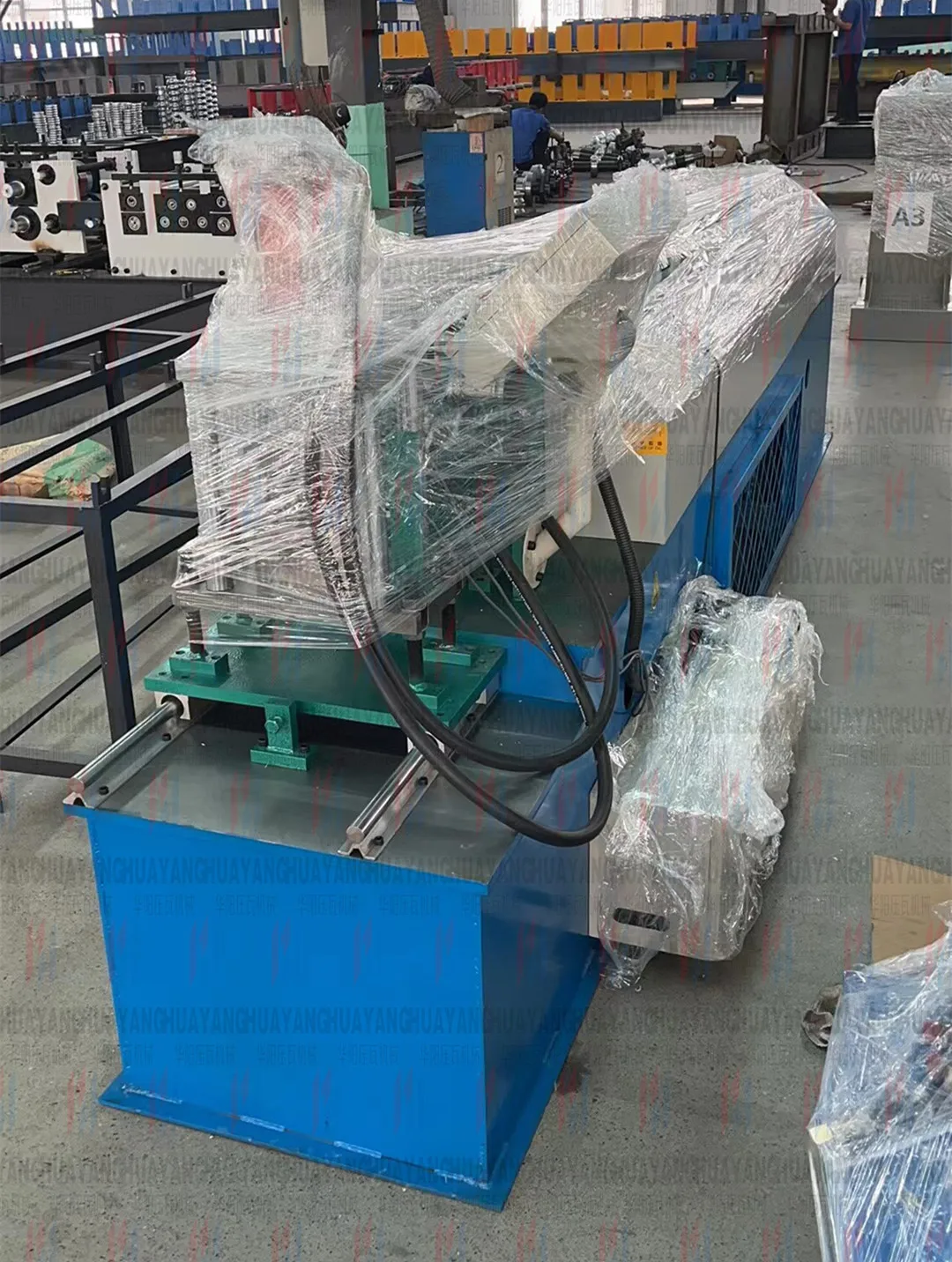 Galvanized Automatic Roller Shutter Door Roll Forming Machine Metal Door Frame Profile Machine ...