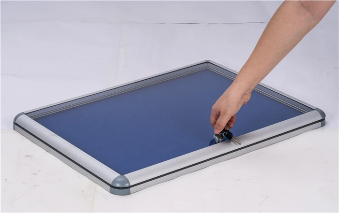Lockable A1 Aluminum Message Board Tamperproof with Cabinet for Office ...