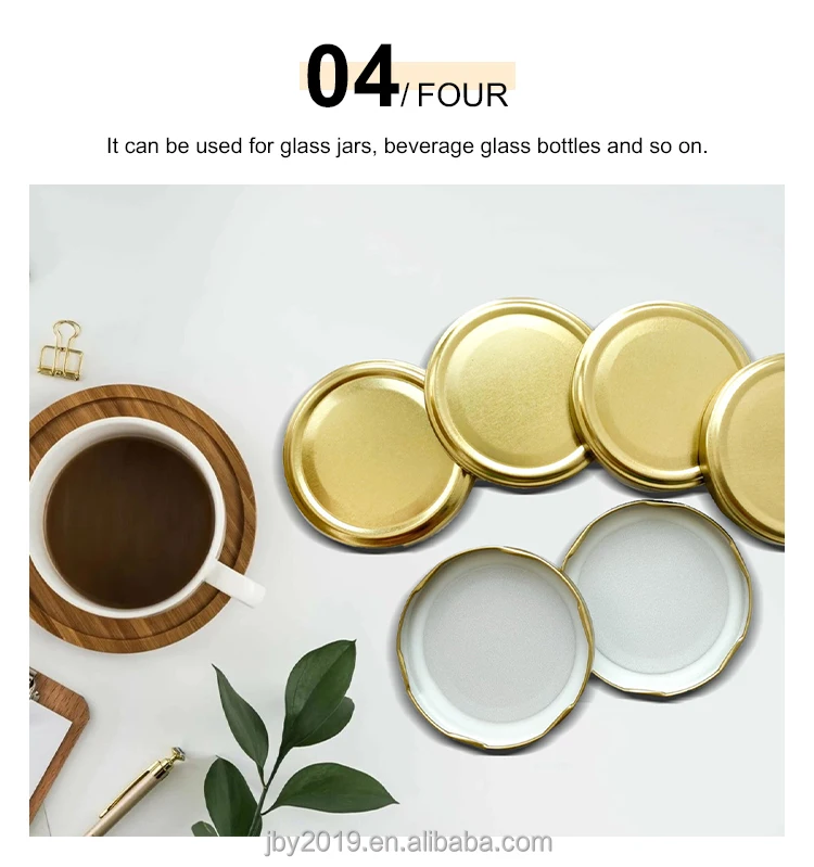 Black Universal Metal Lid Gold Waterproofing Metal Bottle Cap Creative ...