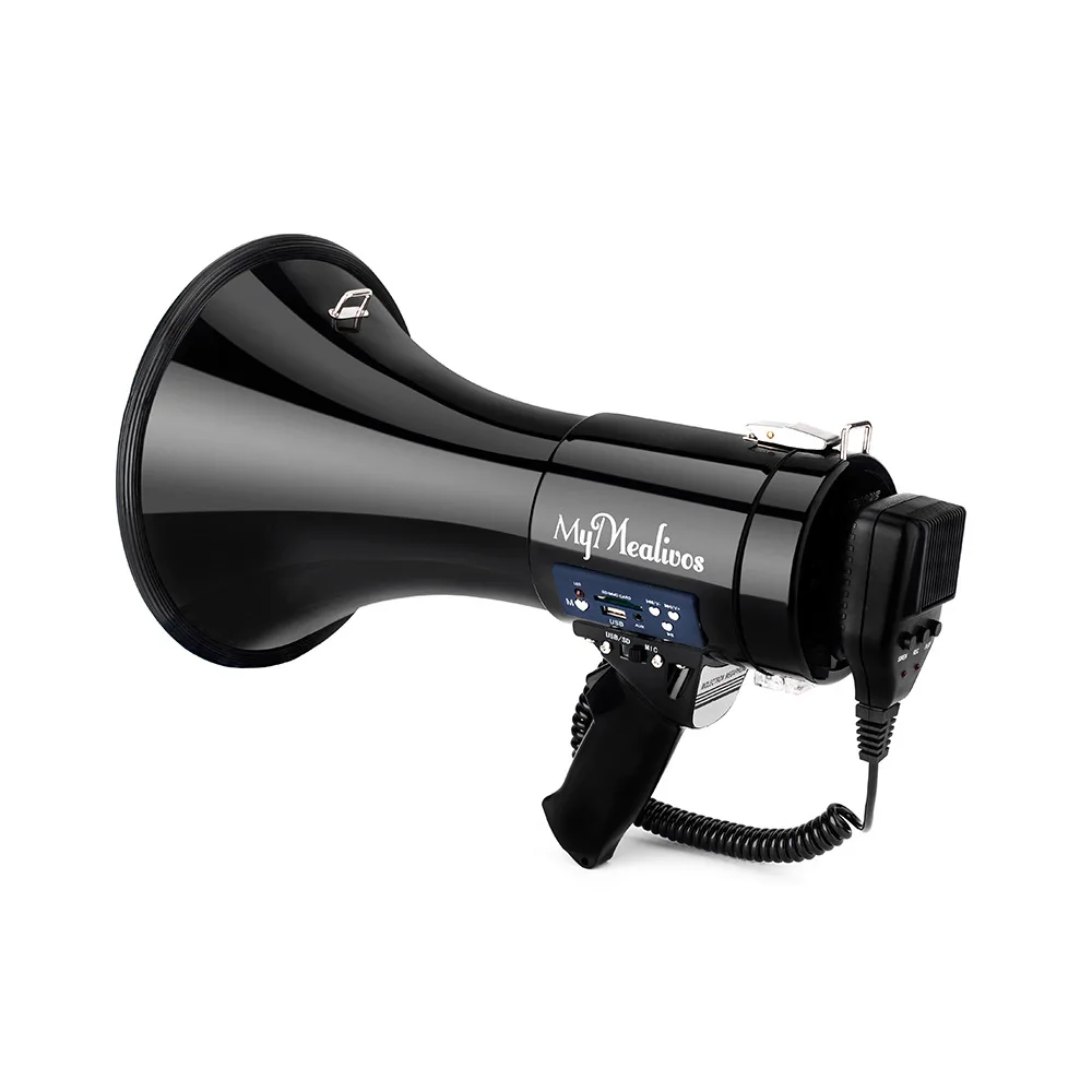 ABS 50W Multifunction Handheld Megaphone - Wireless & Memory Card Support