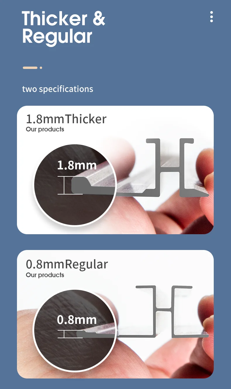 Aluminum Alloy Corner Edge Closing Line Wainscot 9 12mm 18 I-line Wood ...