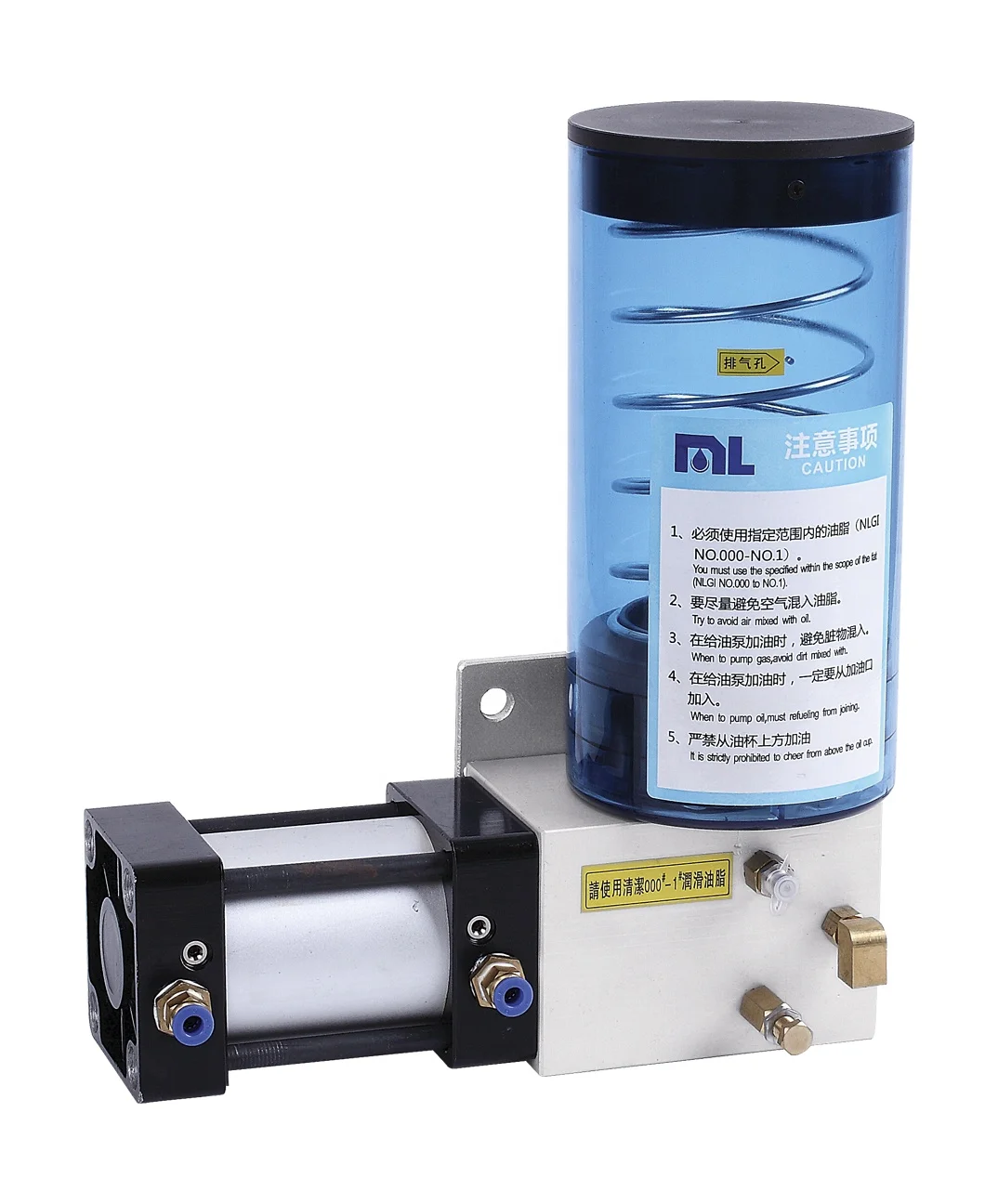 2l Volumetric Pneumatic Grease Lubricator Auto Grease Pump For Cnc Wood ...