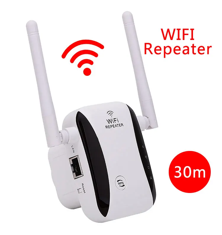 Office Outdoor Indoor Dual Band Two Antennas Wireless Booster Extender ...