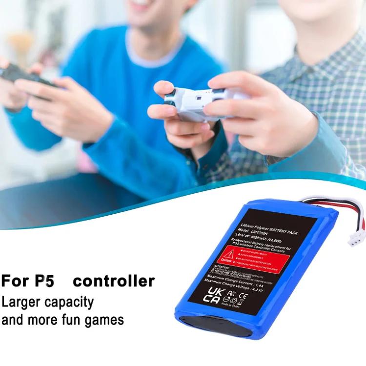 Rechargeable Gaming Controller Battery Pack 4000mAh for Ps5 High ...