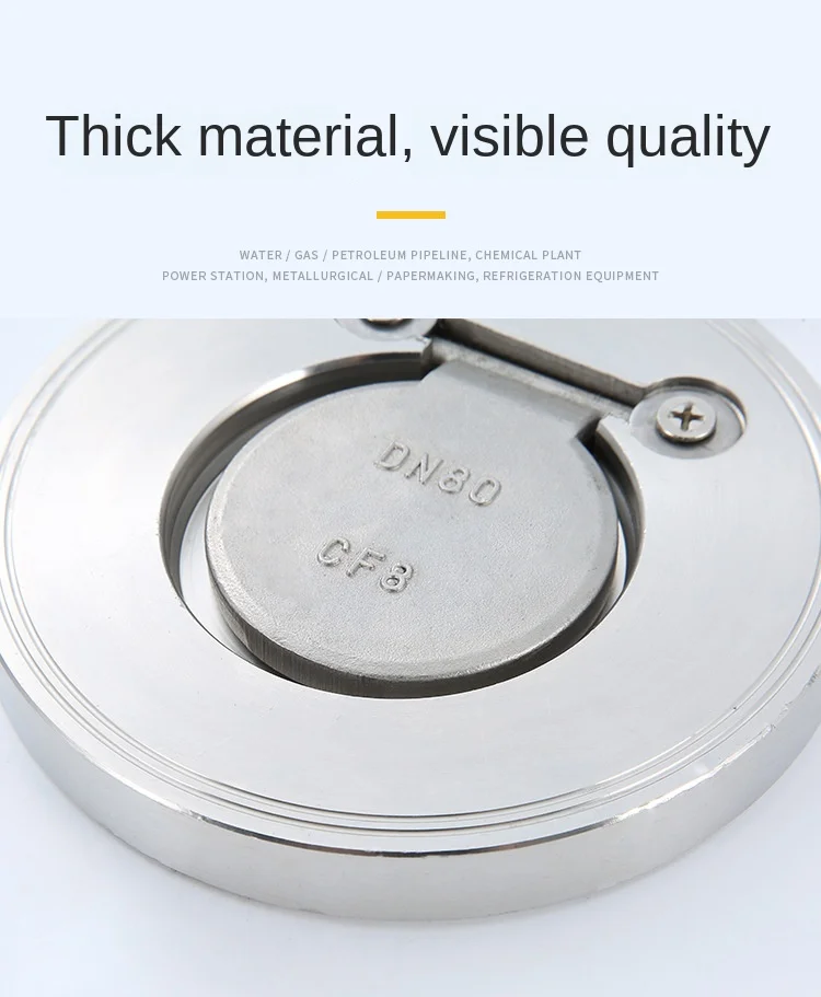 304 Stainless Steel Wafer Single Disc Thin Check Valve H74w-16p Wafer Wafer Check Valve| Alibaba.com