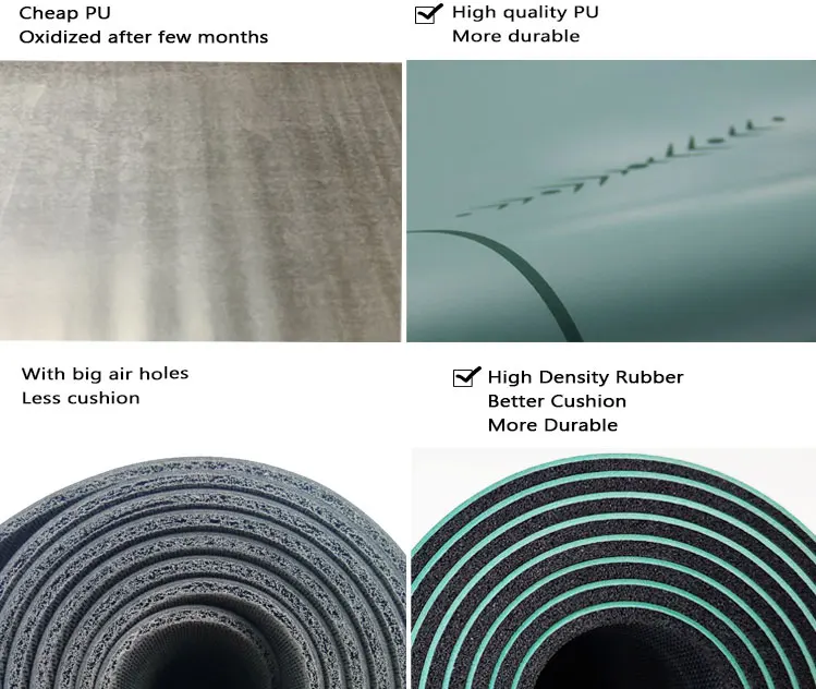 Ecoofit Yoga Mats - Natural Rubber, Anti-Slip, and Durable