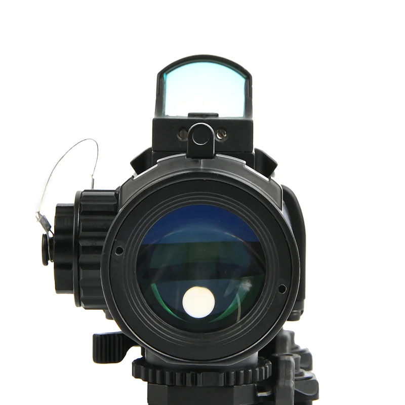 Luger 1x-4x Fixed Dual Purpose Scope With Mini Red Dot Scope Red Dot ...