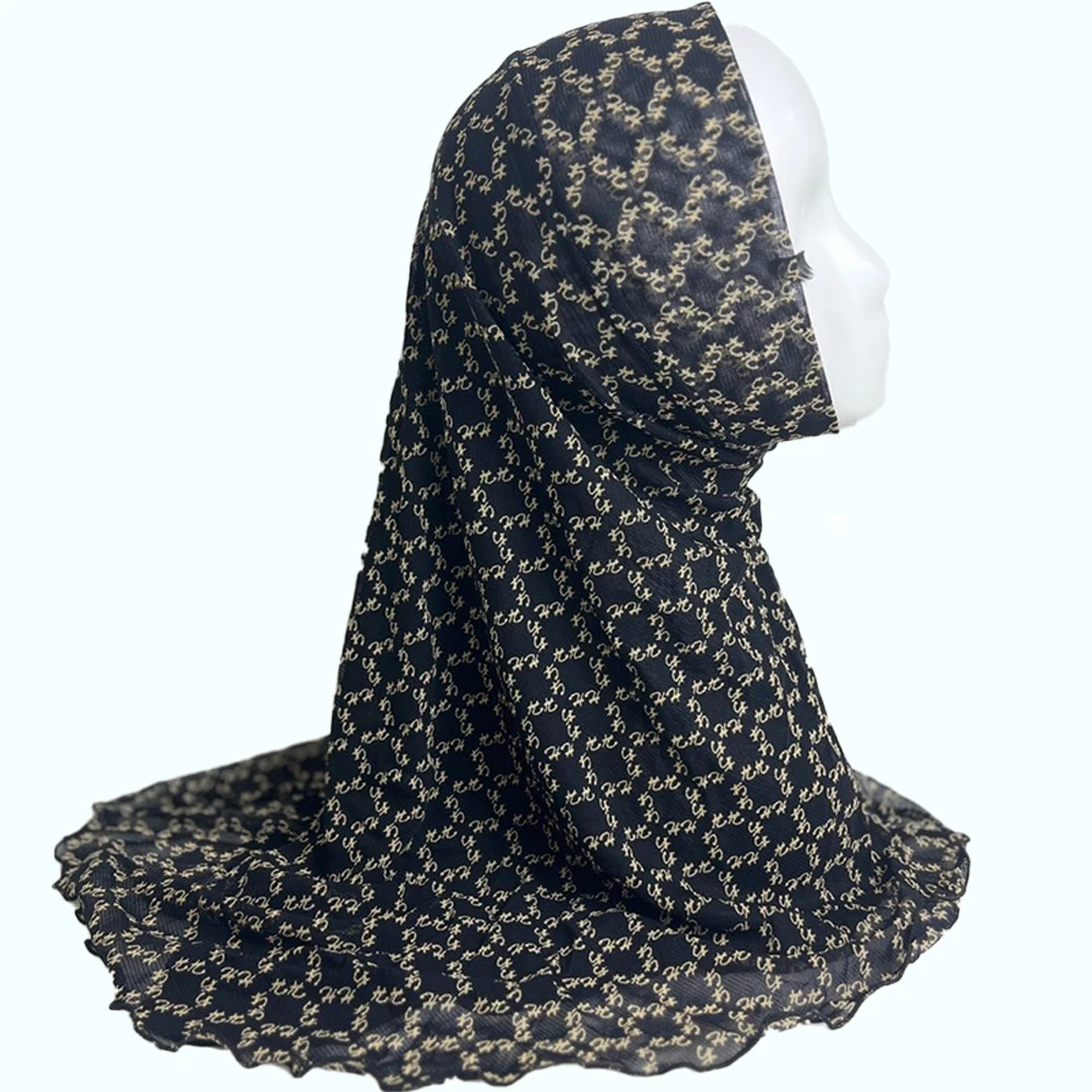 Shawl Muslim Chiffon Jersey Floral Soie De Medine Printing Leopard Fashion Scarf Malaysia Arab ...