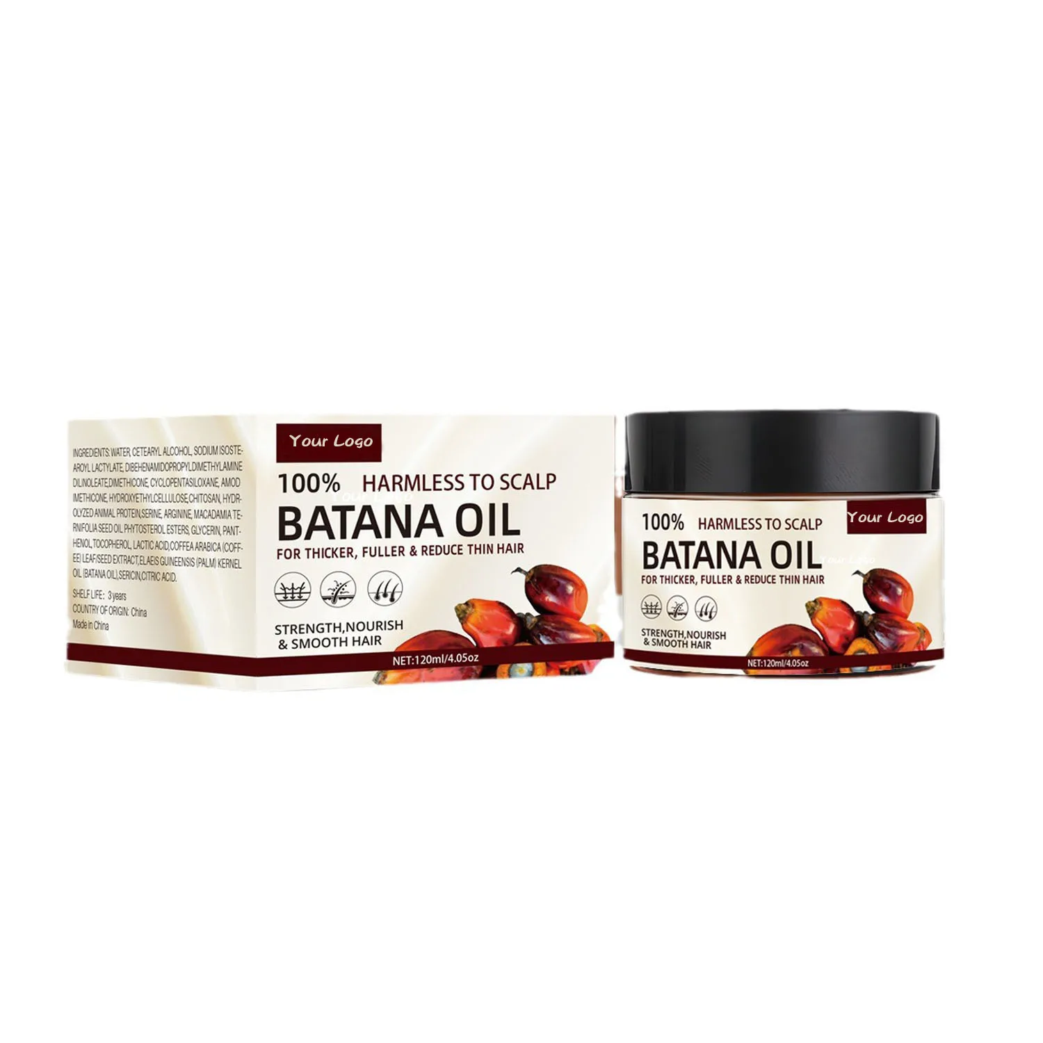 Private Label Batana Oil Organic Batana Butter Treatment Promotes Hair ...