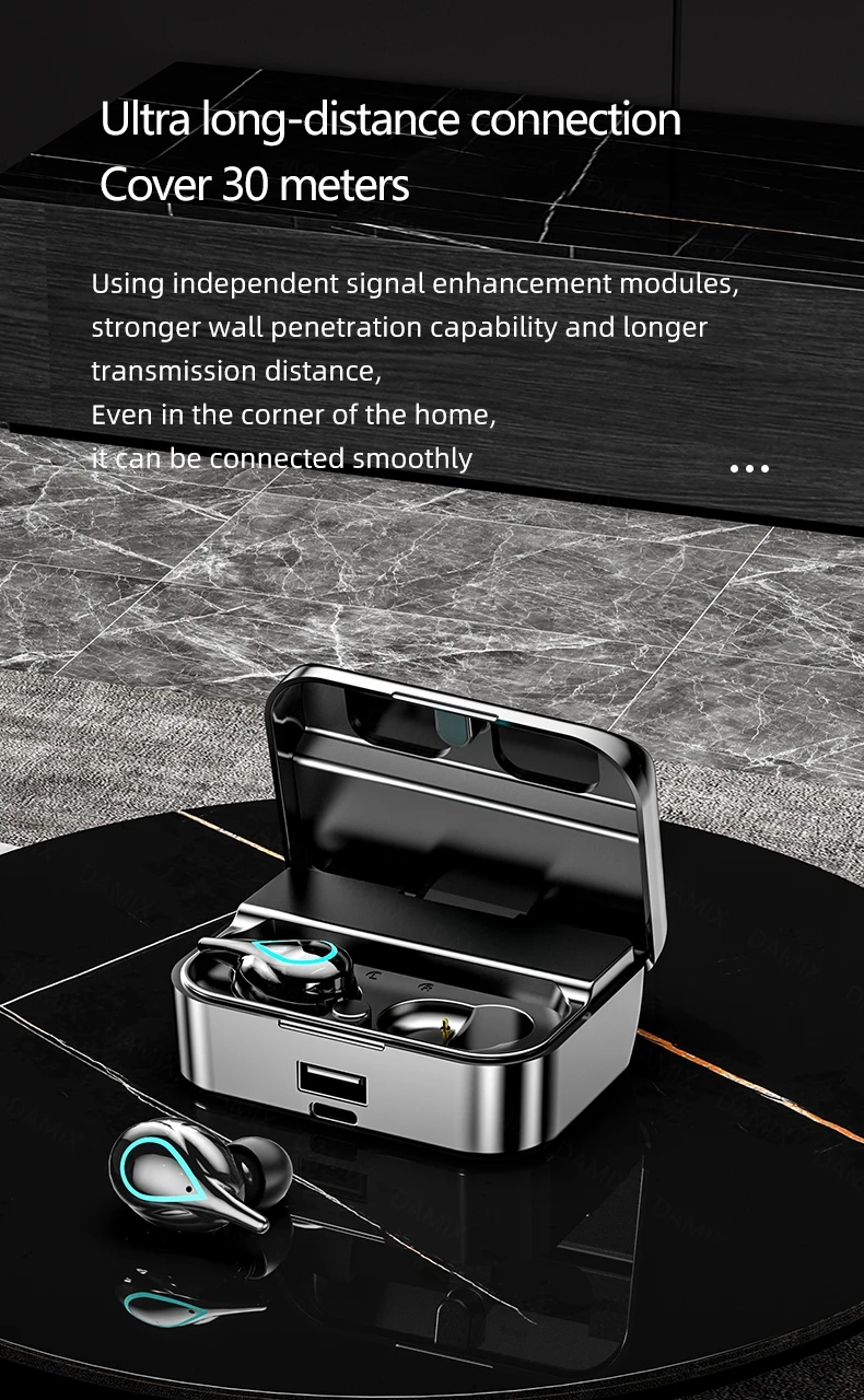 2022 New Arrivals M31 Tws 2000mah Sport Headphones Powerbank Earbuds ...