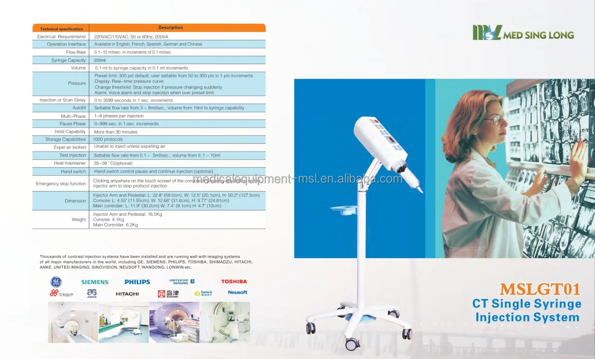 Dsa Injector Mri Injector Ct Injector Ct Scan - Buy Dsa Injector,Ct ...