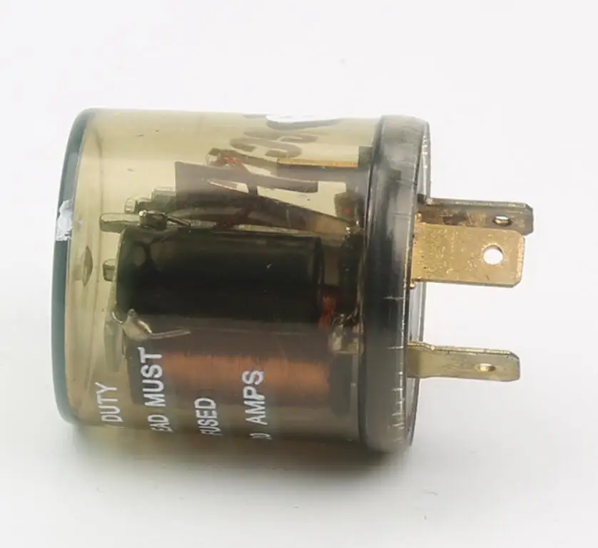 Automotive 12v Transparent Round Flasher Relays 3 Pin Led Turn Signal ...
